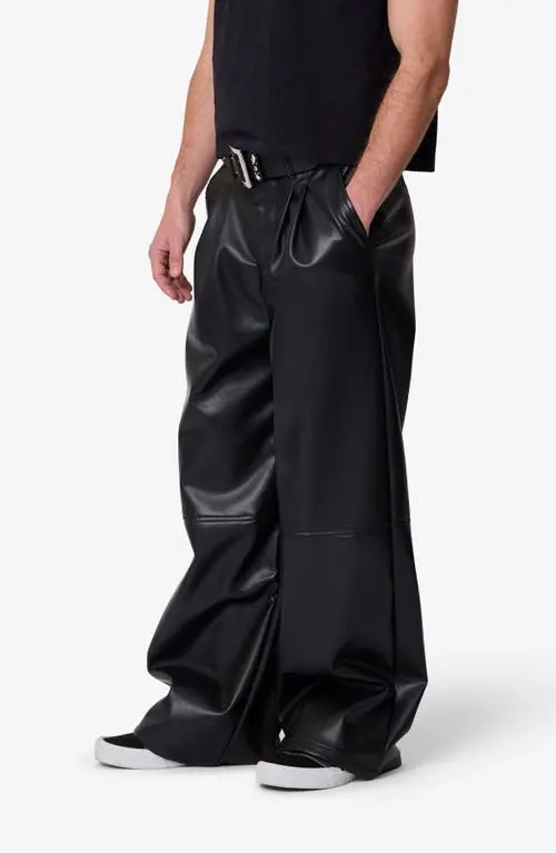 Mnml Pleated Faux Leather Pants