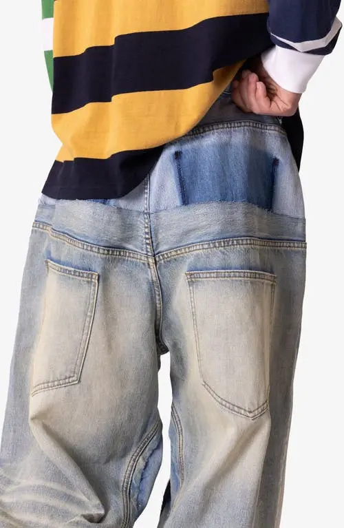 Mnml Mega Baggy Layered Denim Jeans