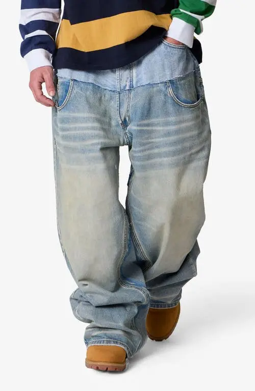 Mnml Mega Baggy Layered Denim Jeans