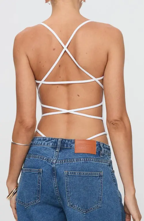 Princess Polly All Tied Up Bodysuit - White