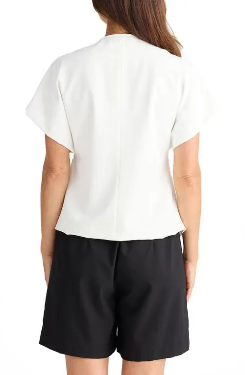 BRAVE+TRUE Origami Asymmetric Woven Top