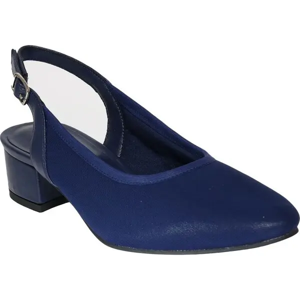 DAVID TATE Silvana Slingback Pump - Navy Micro