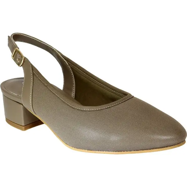DAVID TATE Silvana Slingback Pump - Taupe Micro