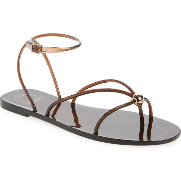 Dolce Vita Kenley Ankle Strap Jelly Sandal - Chocolate Jelly