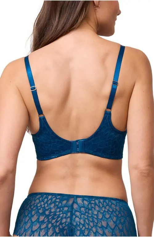 MONTELLE INTIMATES Muse Underwire Full Cup Lace Bra - Peacock