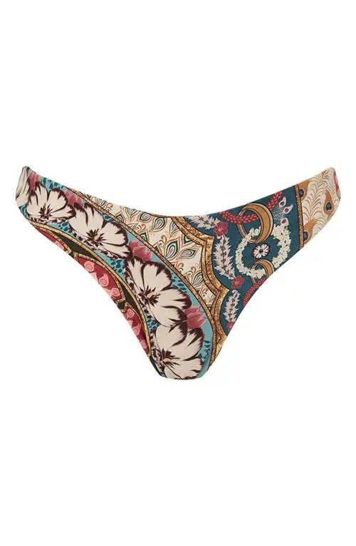Agua Bendita Ilu Plume Bikini Bottom - Red