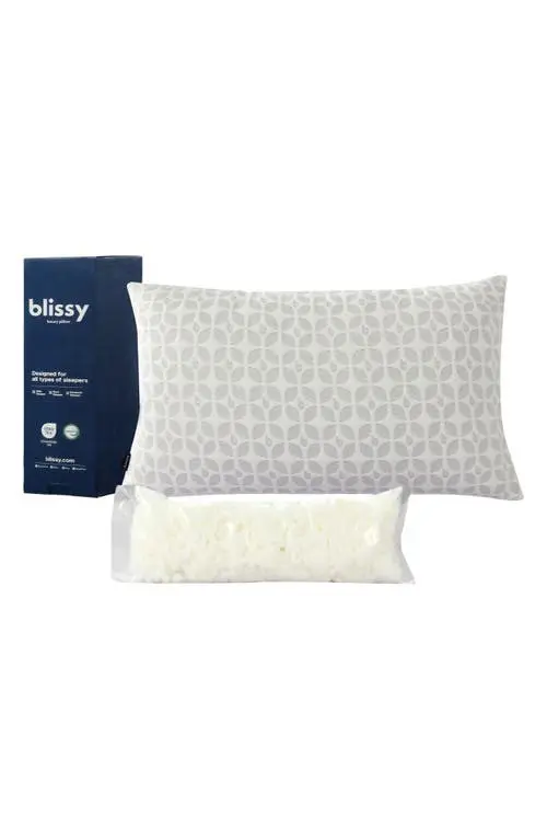 BLISSY Signature Adjustable Memory Foam Pillow & Fill Pouch Set
