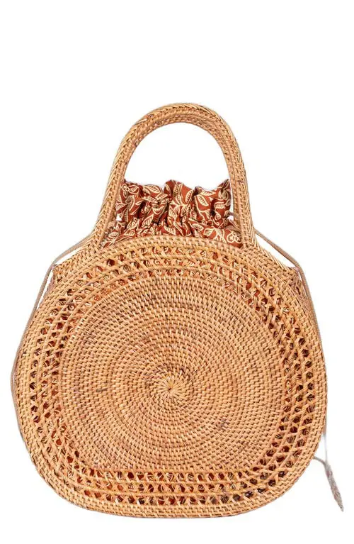JELAVU Sidney Rattan Satchel - Natural