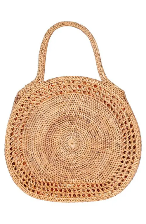 JELAVU Sidney Rattan Satchel - Natural