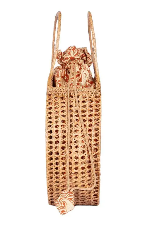 JELAVU Sidney Rattan Satchel - Natural