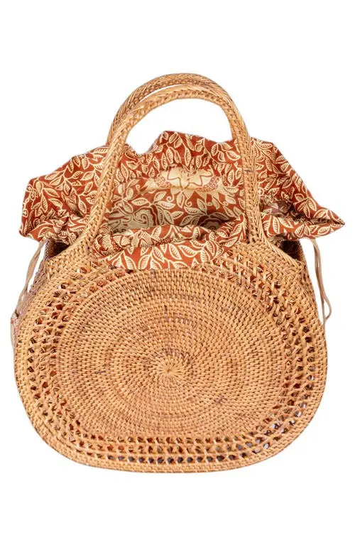 JELAVU Sidney Rattan Satchel - Natural