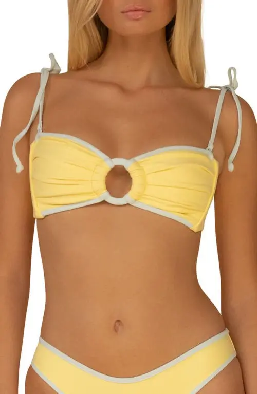 MONTCE Binded Tori Ties Bandeau Bikini Top - Sunshine