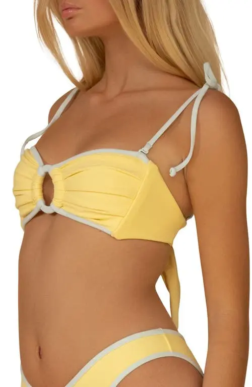 MONTCE Binded Tori Ties Bandeau Bikini Top - Sunshine