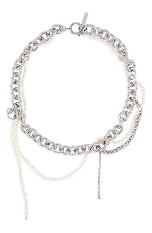 JUSTINE CLENQUET Salem Choker Necklace - Palladium