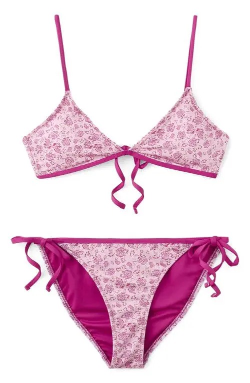 Mango Floral Two-piece Swimsuit - Pink
