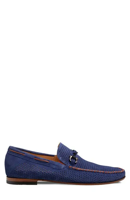 Mezlan Tarraco Perforated Suede Loafer