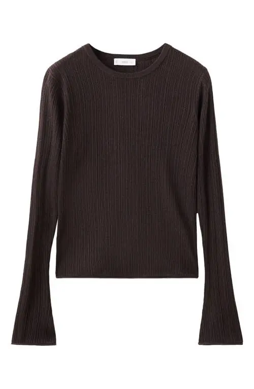 Mango Ribbed Semisheer Sweater