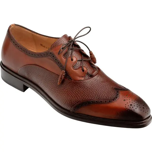 Mezlan Nord Wingtip Oxford - Cognac