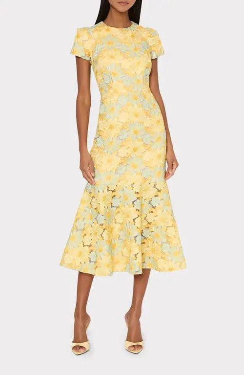 MILLY Tahlia Floral Lace Dress