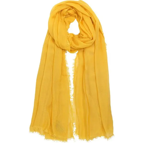 Echo Essential Modal-silk Blend Crinkle Wrap - Sulphur
