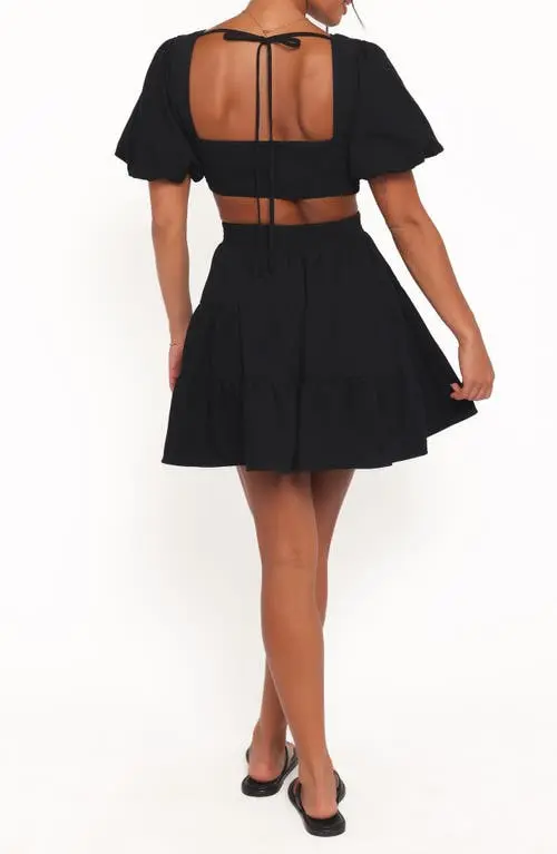 PETAL & PUP Doris Puff Sleeve Cotton Mini Dress