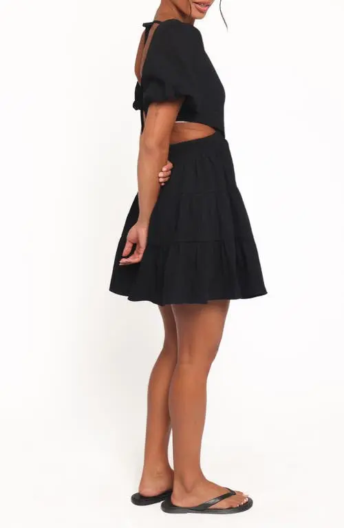 PETAL & PUP Doris Puff Sleeve Cotton Mini Dress