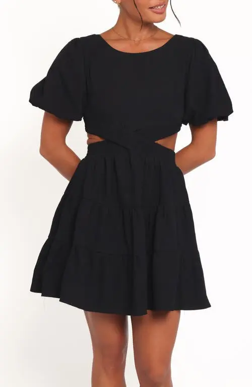 PETAL & PUP Doris Puff Sleeve Cotton Mini Dress