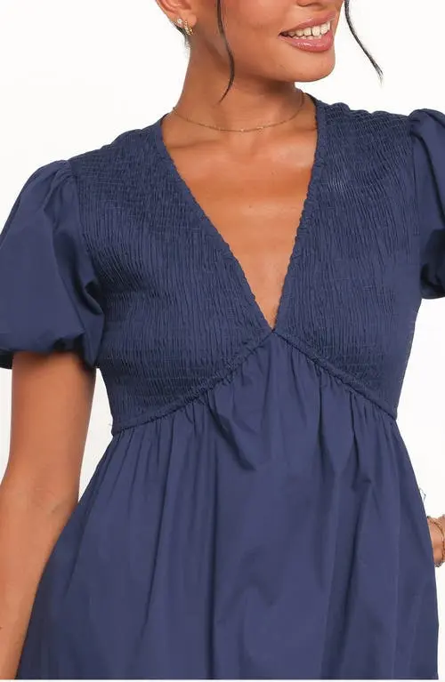 PETAL & PUP Puff Sleeve Cotton Maxi Dress