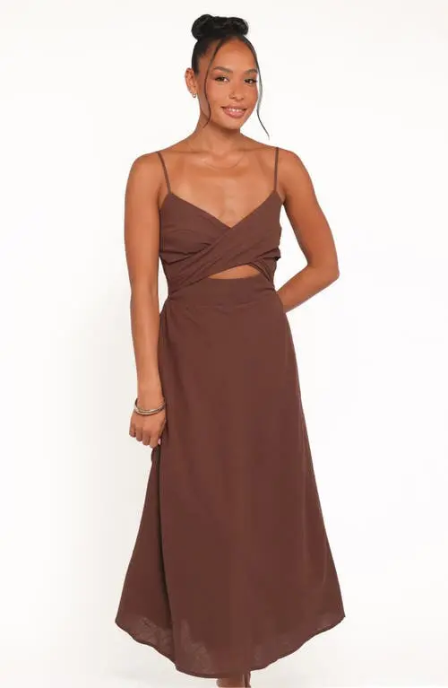 PETAL & PUP Elvina Cutout Midi Dress