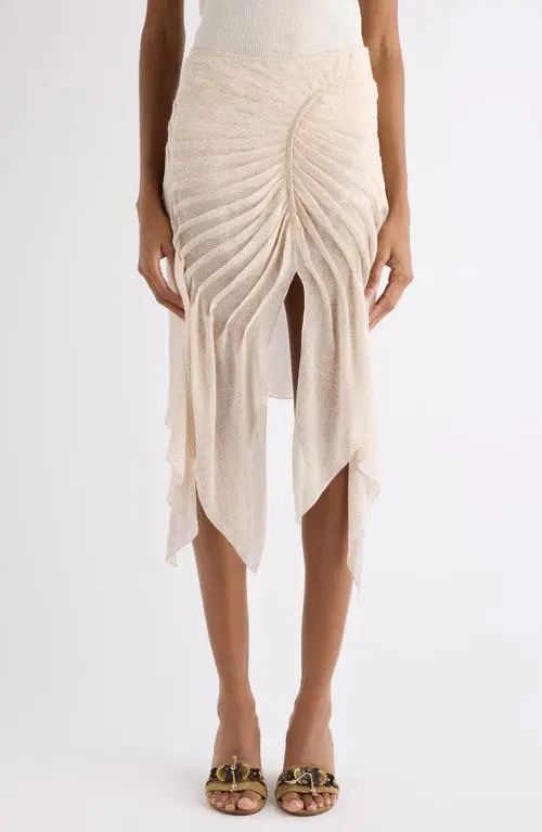 Isabel Marant Étoile Taylora Pleated Silk Georgette Skirt - Ecru