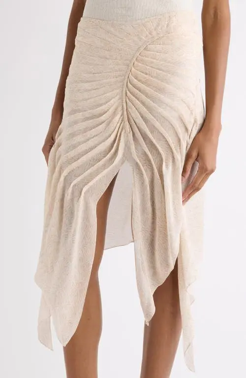 Isabel Marant Étoile Taylora Pleated Silk Georgette Skirt - Ecru