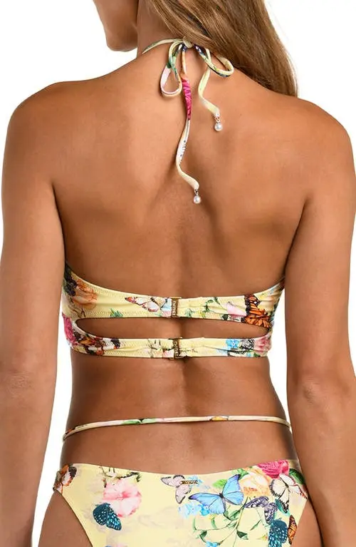 L'Agence Sirena Garden Butter Bikini Top - Yellow Multi
