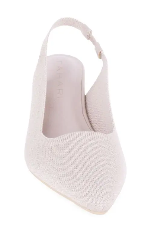 Tahari Zurich Slingback Pump - Beige/gold