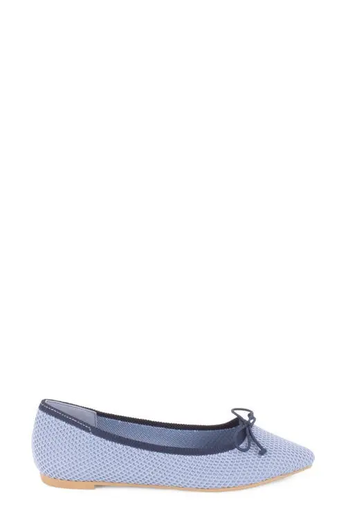 Tahari Bogota Pointed Toe Flat - Blue/navy