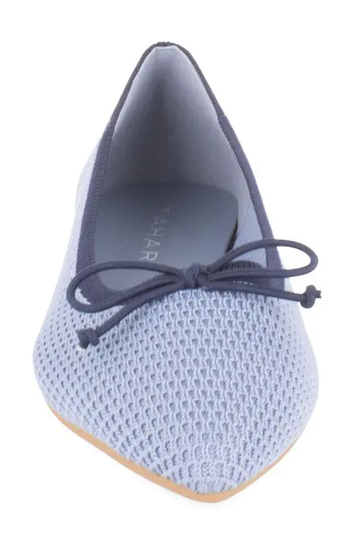 Tahari Bogota Pointed Toe Flat - Blue/navy