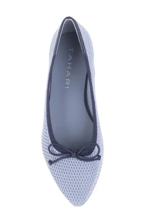Tahari Bogota Pointed Toe Flat - Blue/navy