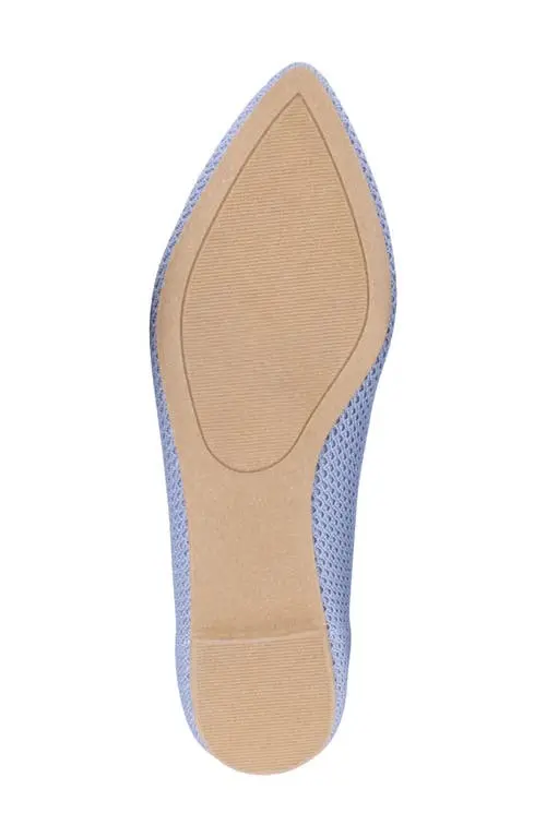 Tahari Bogota Pointed Toe Flat - Blue/navy