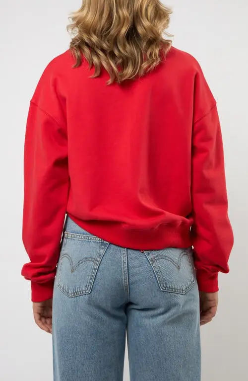 VIENS AVEC MOI Vie Ta Vie Cotton Graphic Sweatshirt