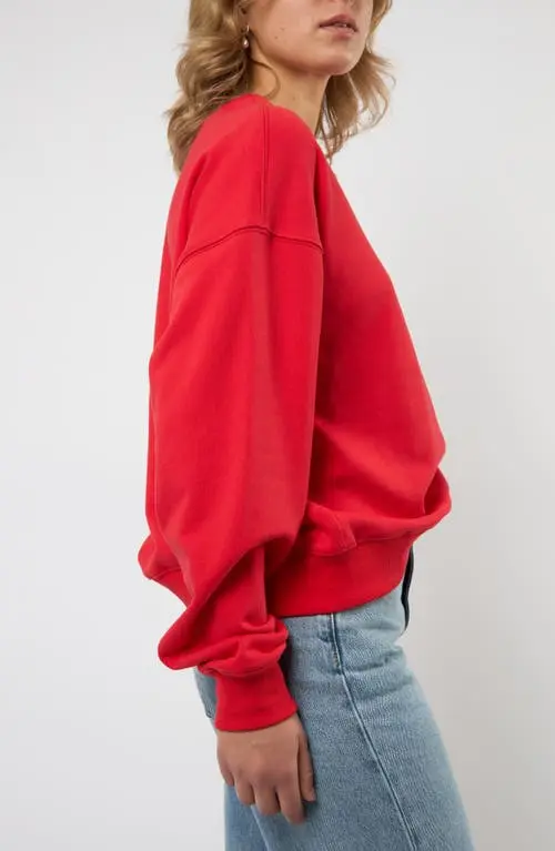 VIENS AVEC MOI Vie Ta Vie Cotton Graphic Sweatshirt