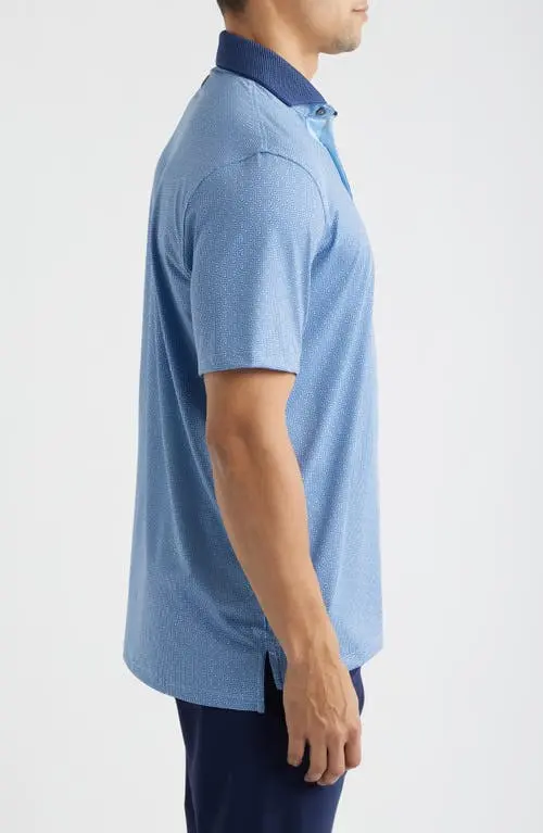 Greyson Pathfinder Logo Print Performance Golf Polo