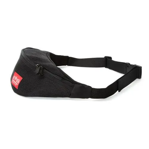 MANHATTAN PORTAGE Mesh Brooklyn Bridge Belt Bag - Black