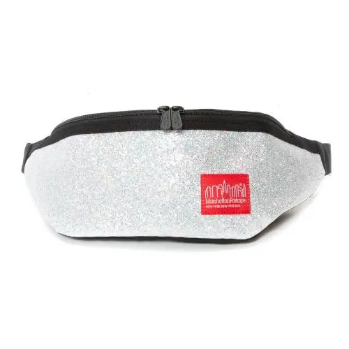 MANHATTAN PORTAGE Limelight Brooklyn Bridge Belt Bag - Light Grey