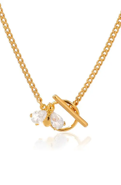 LA MENO Honey Lock Necklace - Gold