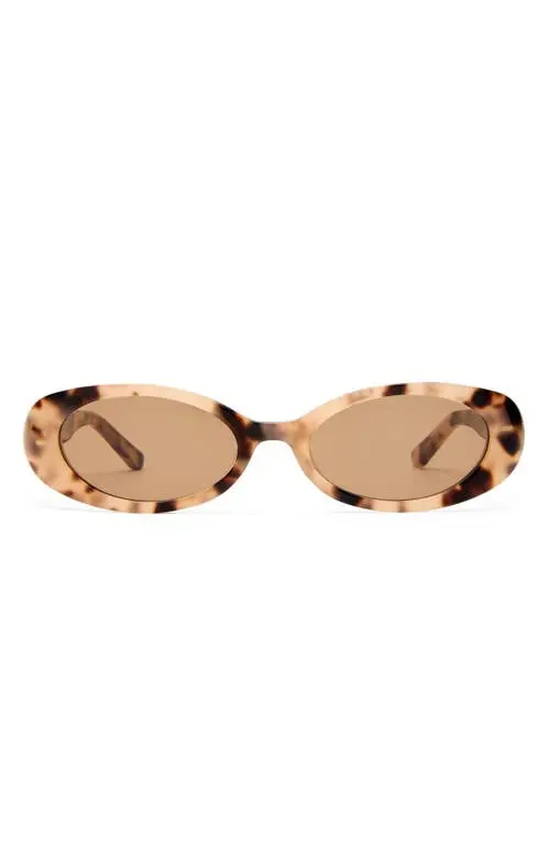 LUV LOU The Morgan 54mm Oval Sunglasses - Cream Tort