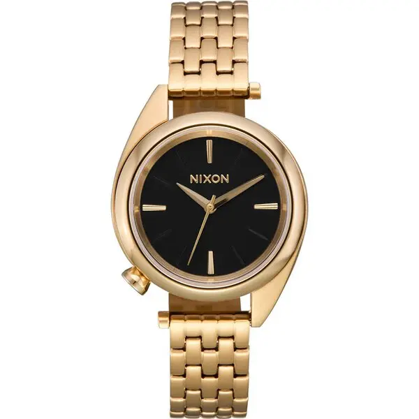 Nixon Eddy Bracelet Watch - All Gold/black