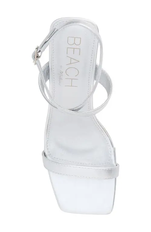 Matisse Breeze Ankle Strap Sandal - Silver