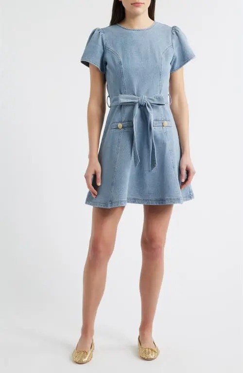 ZOE AND CLAIRE Textured Mini Dress