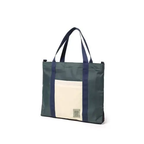 TOPO DESIGNS Mountain Essential Tote - Forest/bone White