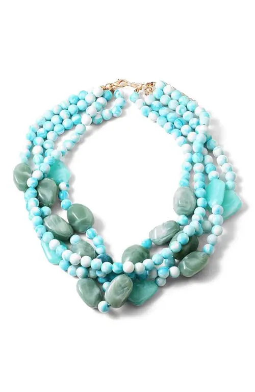 ERIN MCDERMOTT JEWELRY Laguna Layers Necklace - Blue