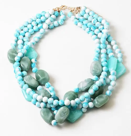 ERIN MCDERMOTT JEWELRY Laguna Layers Necklace - Bue
